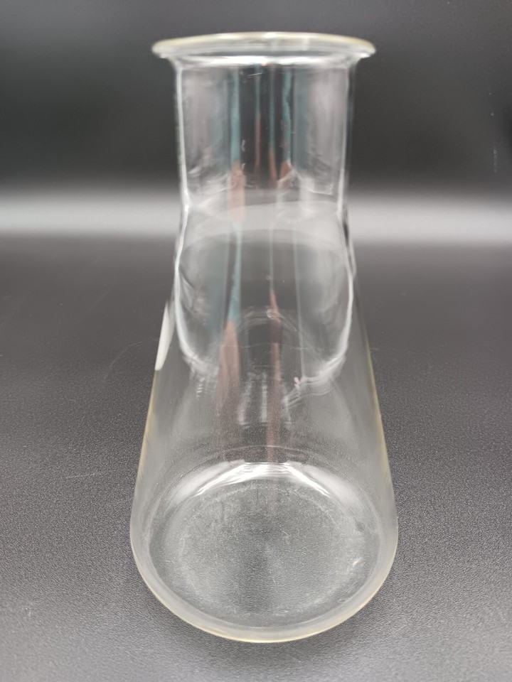 VINTAGE PYREX 250ml FLASK ERLENMEYER Non Graduated Green Label Wide ...