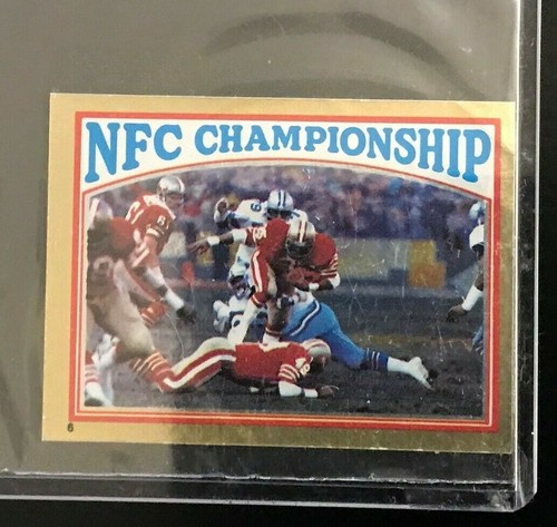 1982 Topps Stickers 1981 NFC Championship Foil #6 | eBay