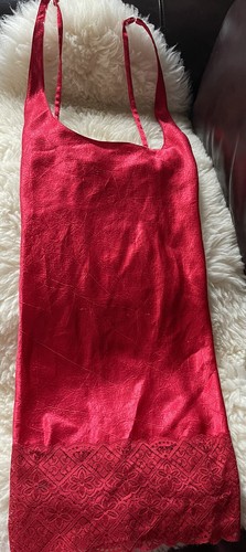 Victoria’s Secret gold label vintage 80s Racerback chemise red Size L ...