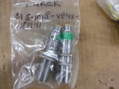 Turck Inductive Sensor BI 5-M18-VP4X-H1141, 1561800. M18x1 Body w/Lock ...