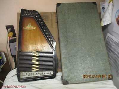 Vintage 15 Chord 36 String ChromAHarp Autoharp W CASE RYTHM BAND INC ...