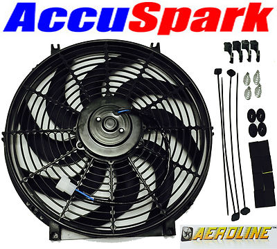 AeroLine Electric car radiator cooling fan , Universal 14 inch High ...