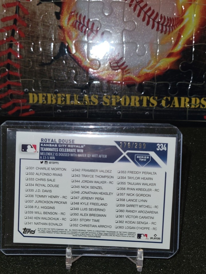 2023 Topps Series 2 #334 Orange Foil #/299 Bobby Witt Jr & MJ Melendez ...