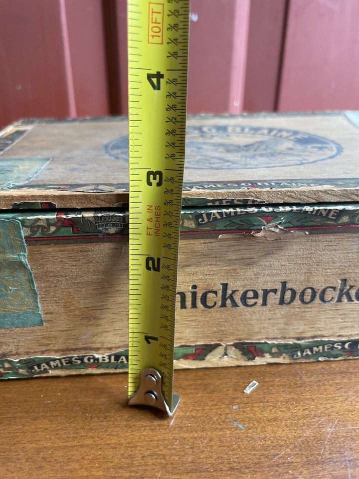 Antique James G Blaine Knickerbocker Cigar Box Empty Tobacco Maine ...