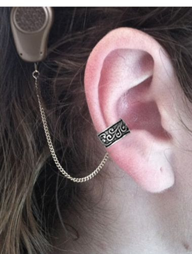 Celtic Ear Cuff HearClip - Safety Line for Oticon Ponto 4/5/5 Mini BAHA ...