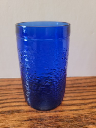 *Set Of 8* Vintage 4.5” GELADO Brazil Textured Cobalt Blue Crinkle ...
