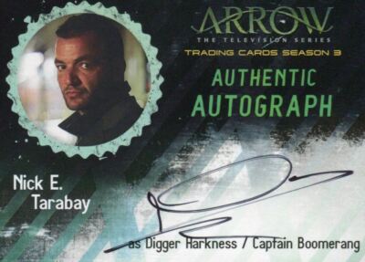 2016 Arrow Season 3 Nick E. Tarabay as Digger Harkness Autograph Card ...