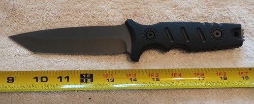 New Tactical Survival Knife 10.75" long, full tang tanto blade, kydex ...
