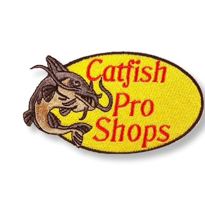 Embroidered Catfish Pro Shops Iron on Patch Fish Fishing Bass | eBay