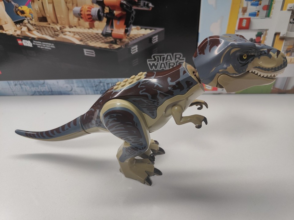 Jurassic World Gray Tyrannosaurus Rex Custom Lego Dinosaur 75938 | eBay