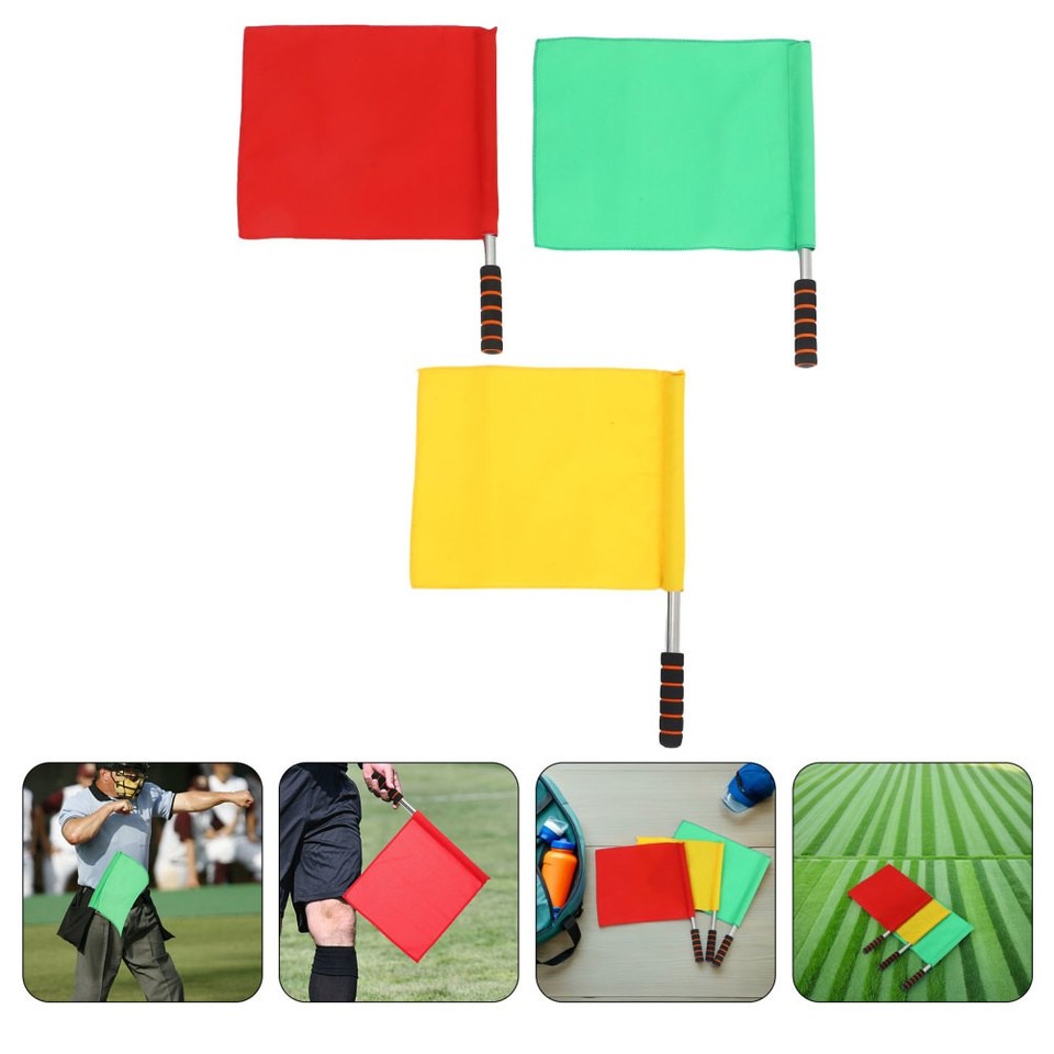 6 Pcs Performance Signal Flags Traffic Directing Referee Commanding ...