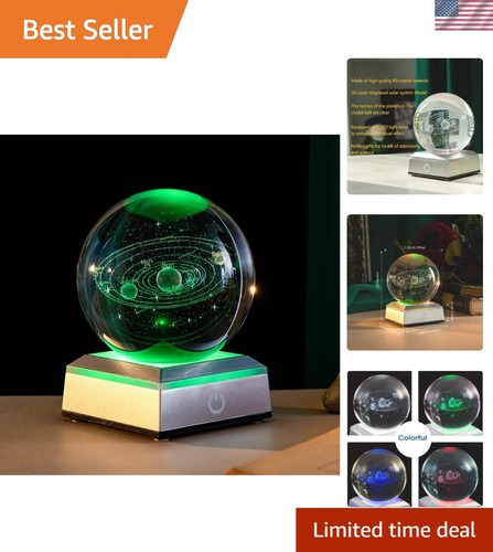 Unique Laser Engraved Solar System Night Light - Decorative 3.15 ...