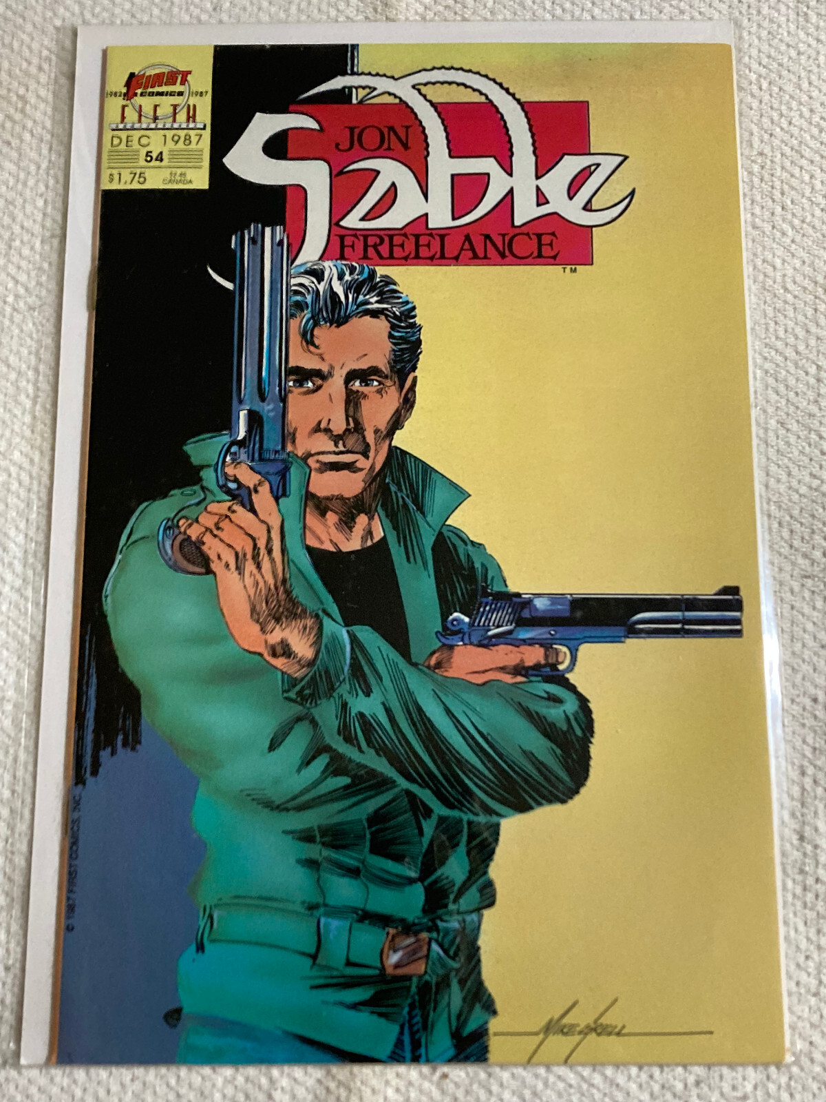 Jon Sable Freelance #54 1987 VF/VF+ First Comics Mike Grell | eBay