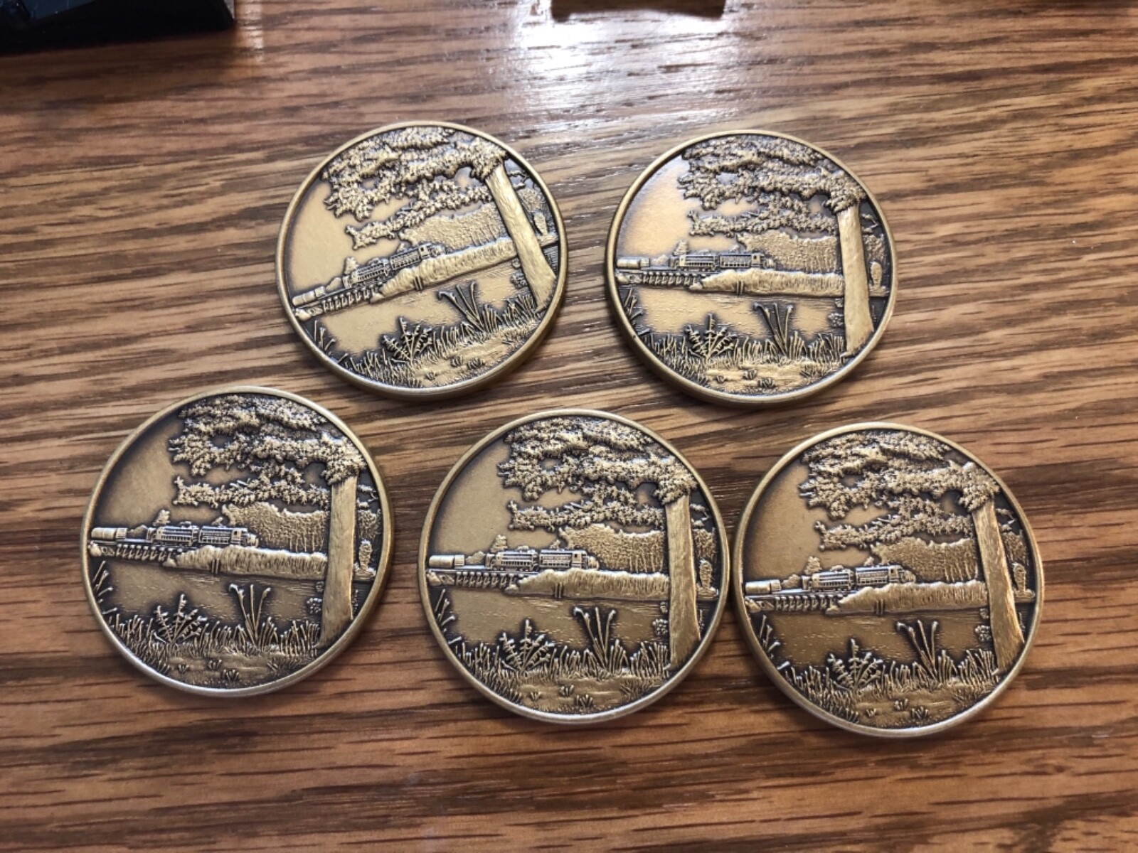 1988 Union Pacific Coin Series #3 Safety Through Quality Bronze Color w ...