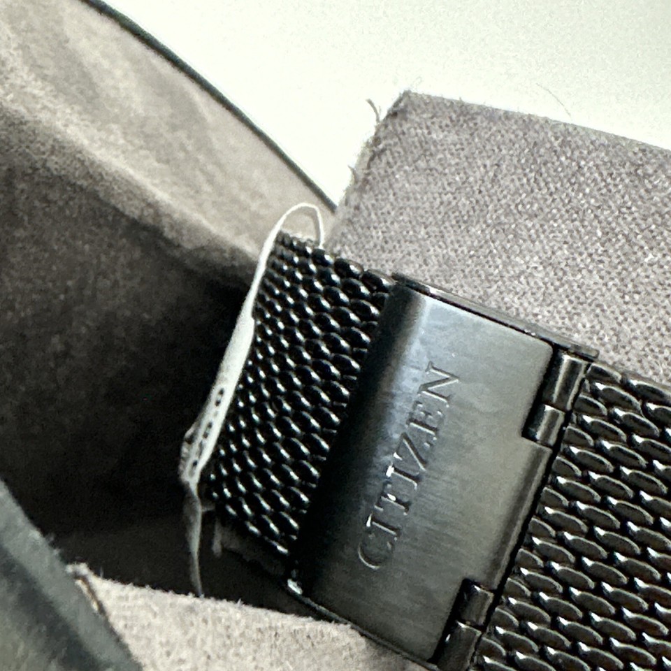 Citizen Eco-Drive CTO Men's Black Dial Milanese Bracelet 42mm Watch ...