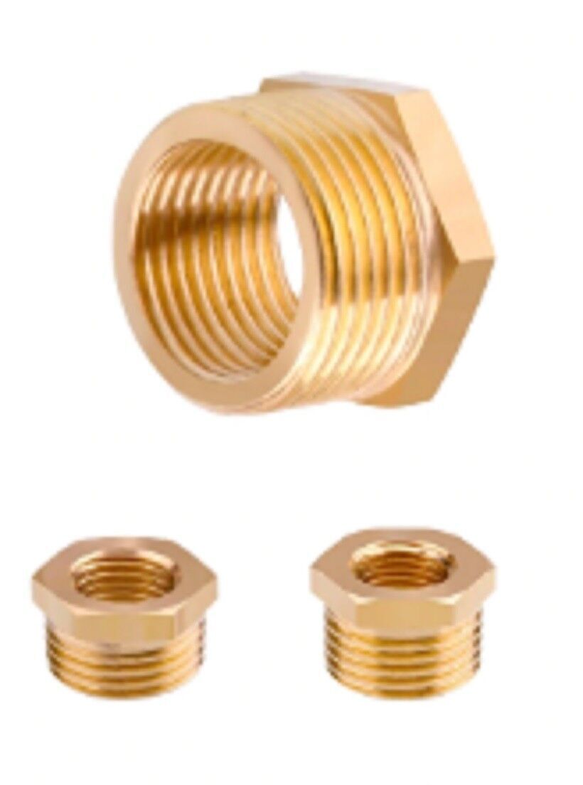 Metric Female to BSP Male Thread Brass Pipe Connector 1/8" 1/4" 3/8 ...