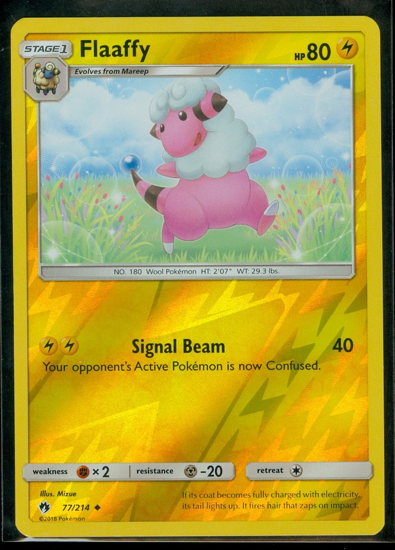 Pokemon FLAAFFY 77/214 - Lost Thunder - Rev Holo - MINT | eBay