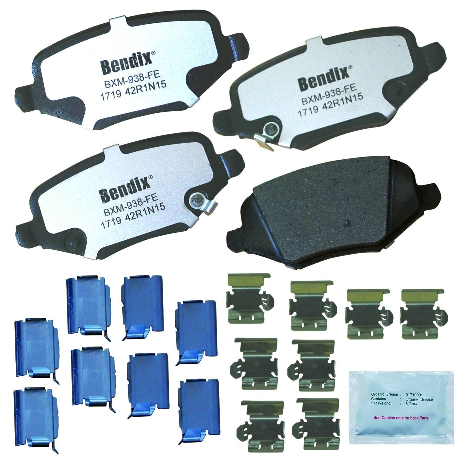 Disc Brake Pad Set-Fleet Metlok Semi-Metallic SDR Disc Brake Pad Bendix ...