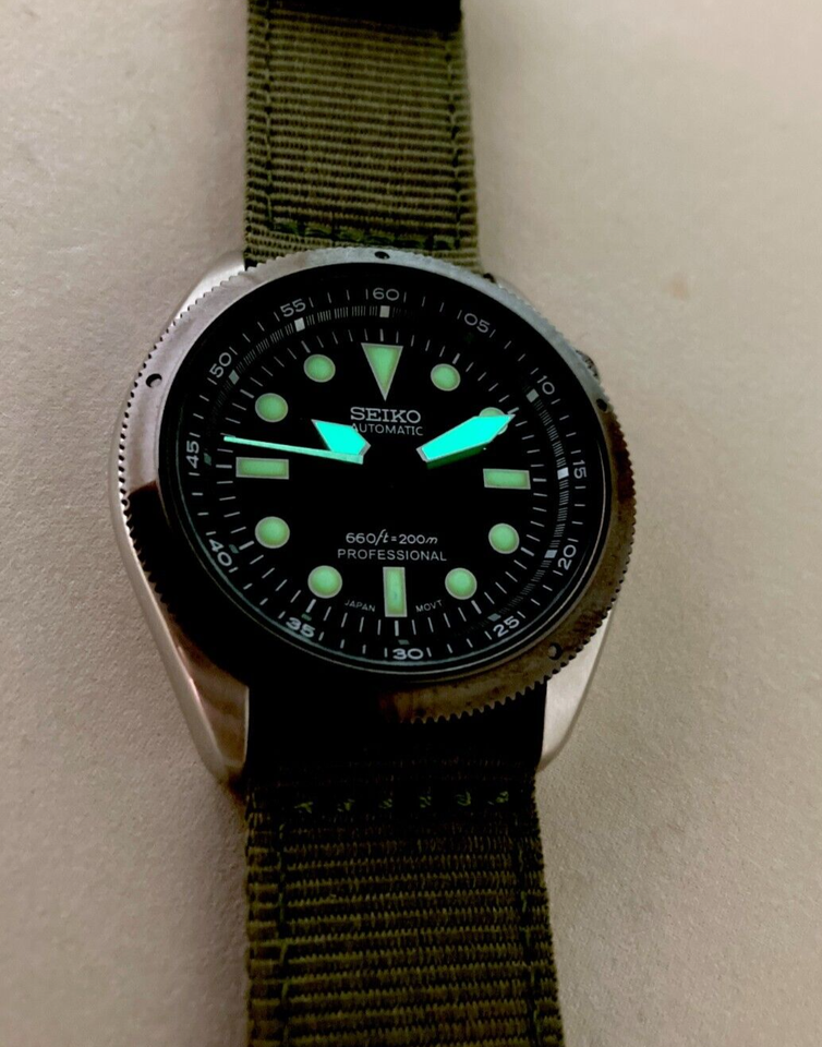 MOD Seiko SSA Ion Khaki DLC Bell Pilot Flieger SPORK Diver UFO Combat ...