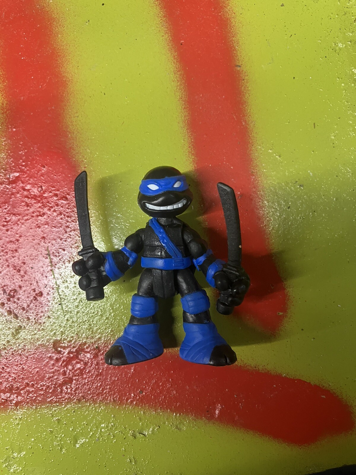 TMNT Half Shell Heroes Leonardo Figure Leo 2016 Stealth Black imaginext ...