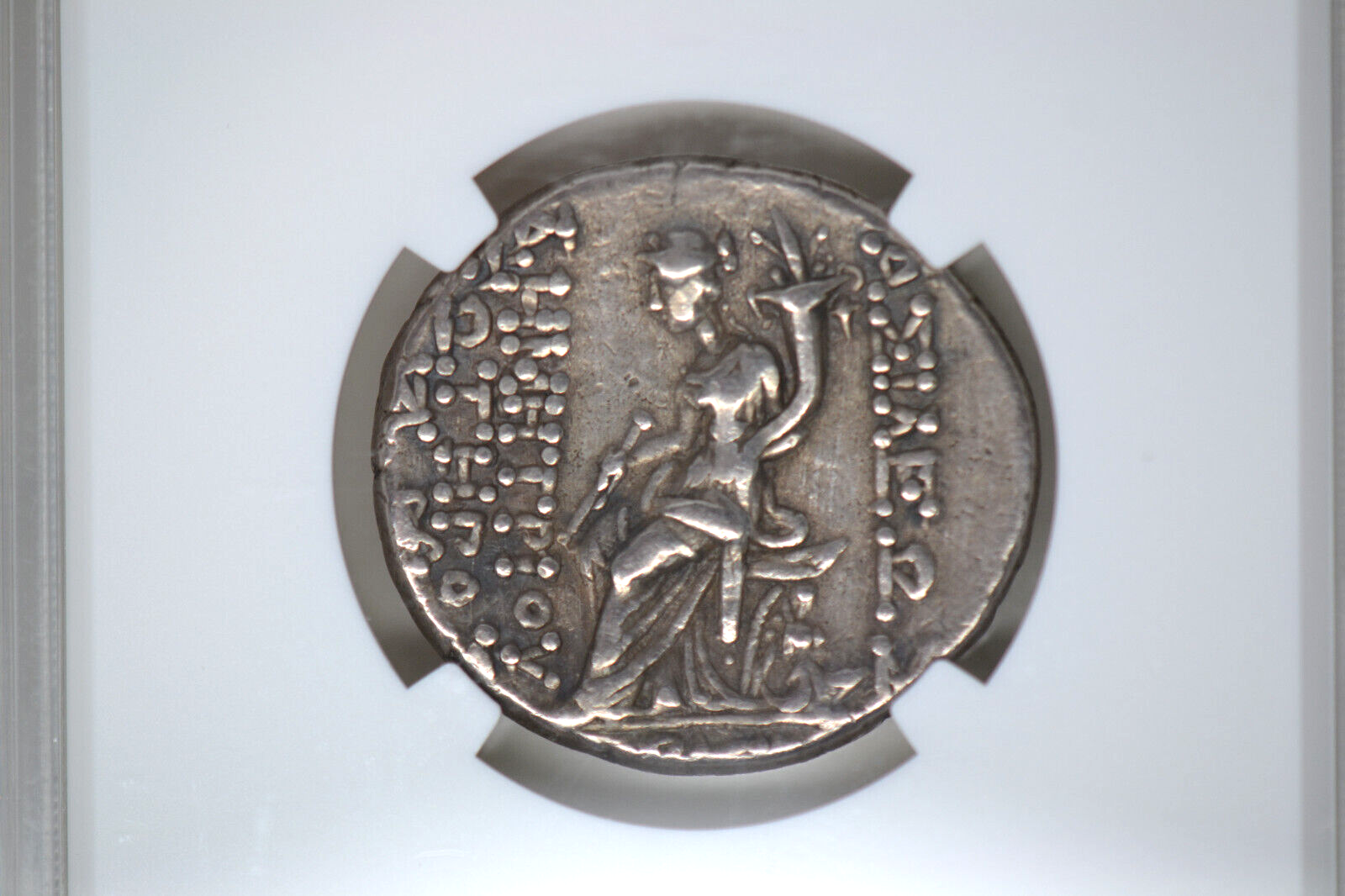 SELEUCID KINGDOM. Demetrius I Soter (162-150 BC). AR tetradrachm- NGC ...