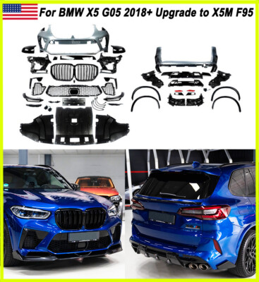 For 18 19-21 BMW X5 G05 Upgrade to 2022 X5M F95 Style Bumper Body Kit ...