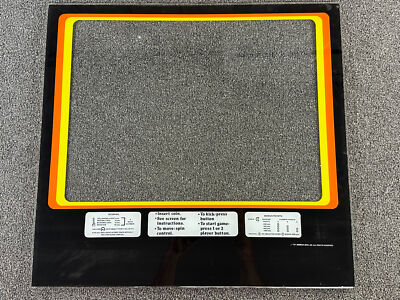 Midway Kick Kick-Man Kickman Arcade Video Game Monitor Bezel GLASS ...