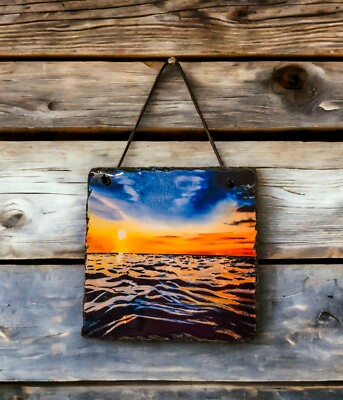 Coastal Art, Coastal Decor Sunset Picture, Sunset Art, Sunset, Matte ...