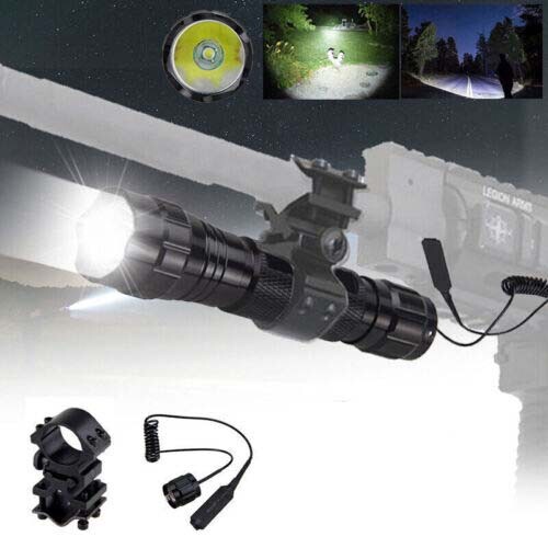 1000LmTactical LED Flashlight Predator Hunting Light Weapon Gun Barrel ...