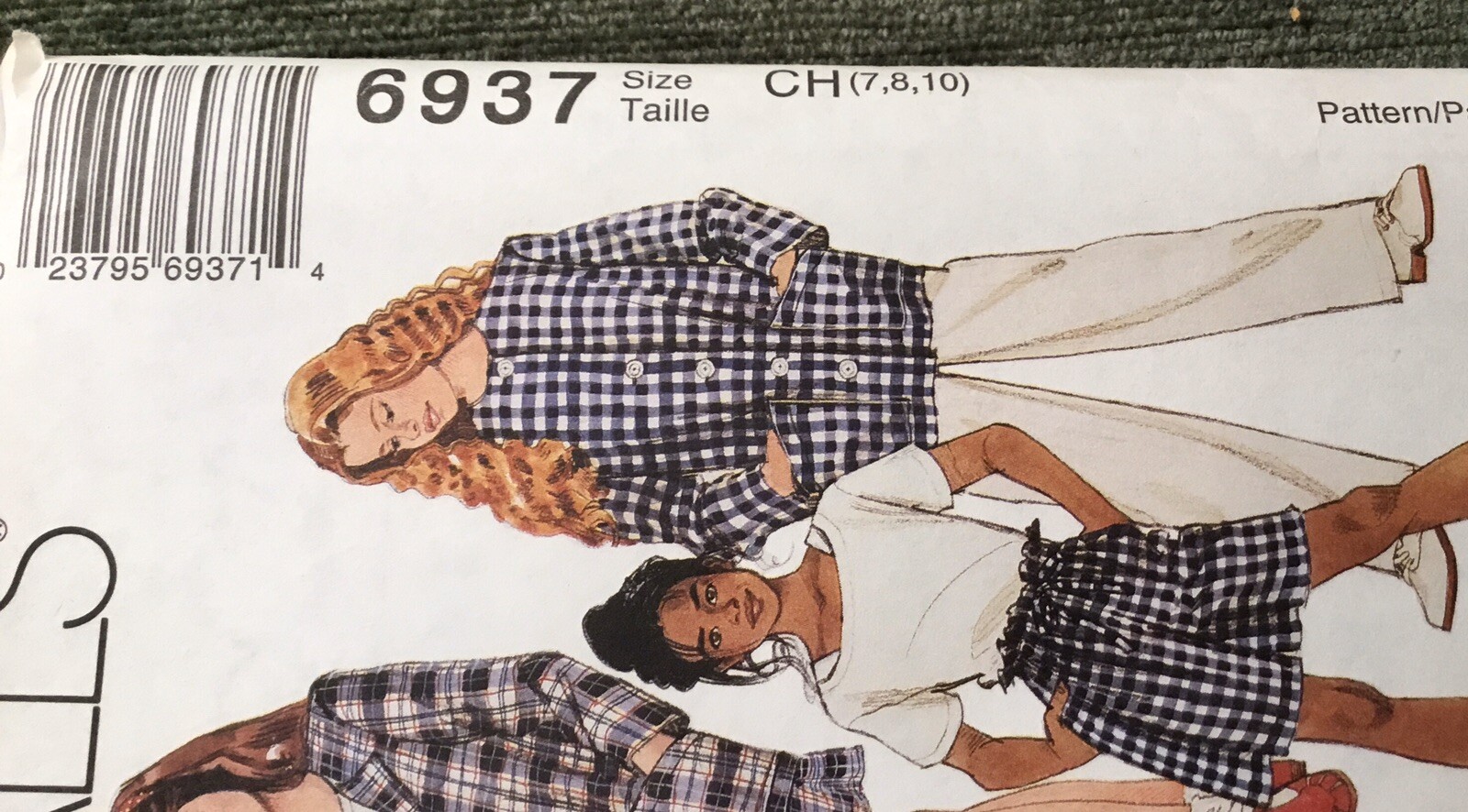McCALL'S 6937 Girl’s Jacket, Top, Pants & Shorts Sewing PATTERN Size 7 ...