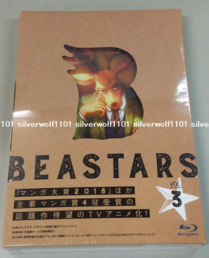 New BEASTARS Vol.3 First Limited Edition Blu-ray Booklet Card Japan TBR ...