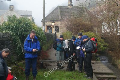 Photo 6x4 A small public garden by the chippy Calver Sough The Toll Bar ...
