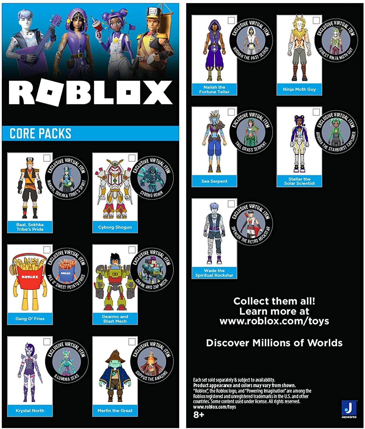 ROBLOX Imagination Action Collection WADE SPIRITUAL ROCKSTAR Figure ...
