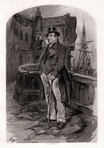 Captain Cuttle from Dickens Dombey and Son 1892 Goupil vintage ...