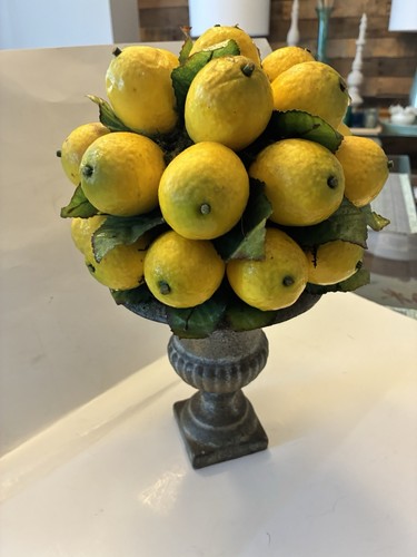 Vintage Lemon Topiary Tree Resin 13” Very Realistic | eBay
