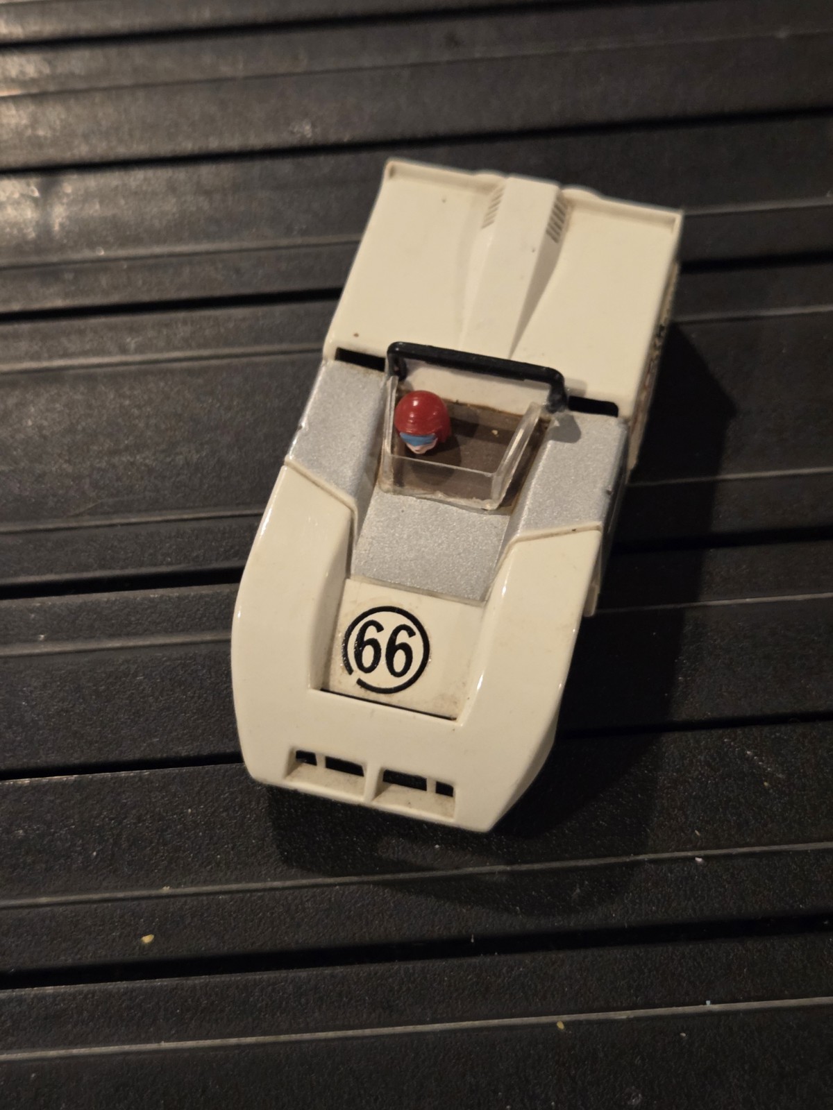 1971 TYCO PRO #8817 White Chaparral 2J #66 HO Slot Vacuum Cleaner Car ...
