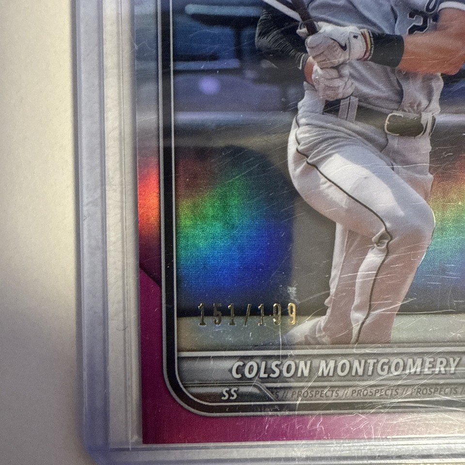 Colson Montgomery 1st Bowman Pink Fuchsia /199 #BP-71 | eBay