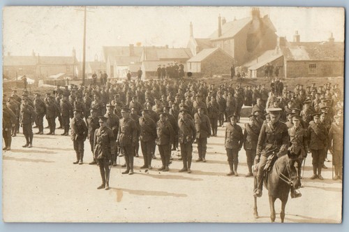 Postcard Soldiers Fall in Line Formation c1910 Antique Unposted WW1 ...