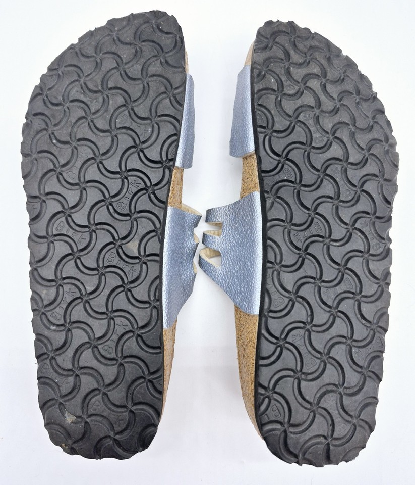 Birkenstock Birki’s Moorea Granada Blue Rhinestone Sandals Women's Size ...