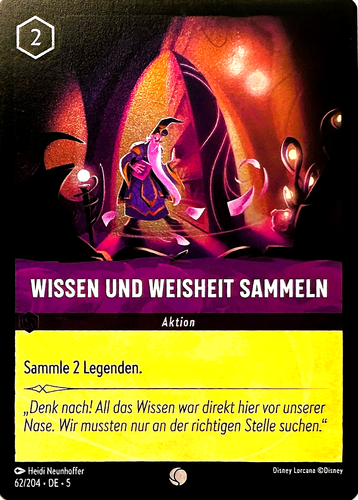 062/204 Disney Lorcana - Himmelsleuchten (TCG) - German C Holo/Foil NM ...