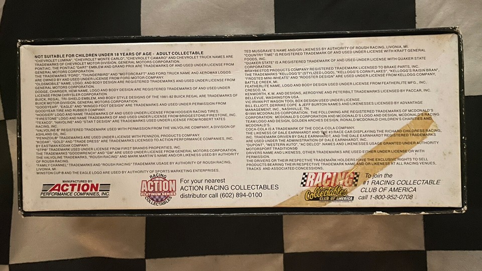 Dale Earnhardt #3 Wrangler “Blue Goose” 1984 Monte Carlo Action 1/24 | eBay