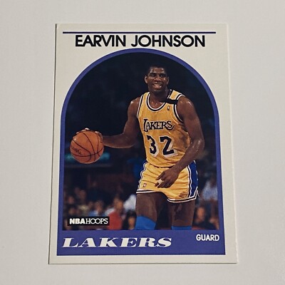 1989-90 NBA Hoops Earvin Magic Johnson #270 Los Angeles Lakers | eBay