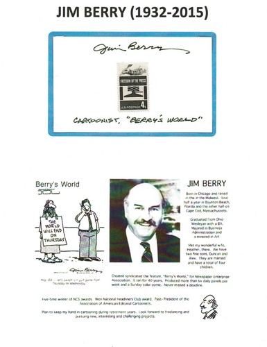 JIM BERRY (d.2015) - Cartoonist - Berry's World - Autograph | eBay