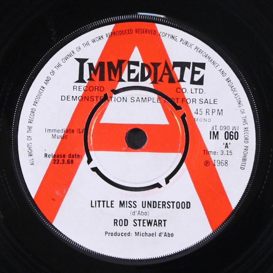 ROD STEWART: little miss understood / so much to say IMMEDIATE 7 ...