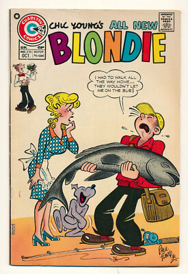 Charlton Comics Chic Young's All New Blondie Issue #210 Comic Book 4.0 ...