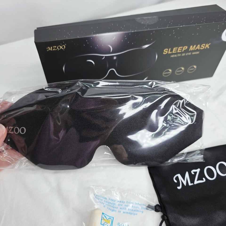 MZOO Sleep Mask for Side Sleeper Women Men, Eye Mask for Sleeping Light ...