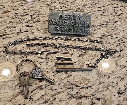 DETEX Watchclock Station Clock with Key Box Guardsman Watchman And ...