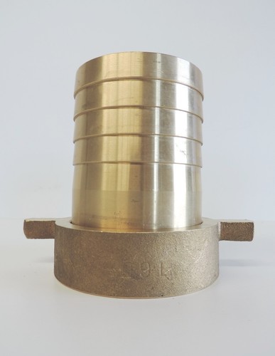 NEW Hose Nut & Tail Brass 75mm 3" - WITH LUG - Fitting Barb Female BSP ...