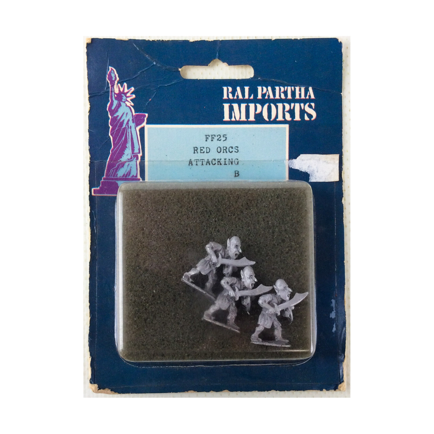 Ral Partha Imports Mini Red Orcs Attacking Pack New | eBay