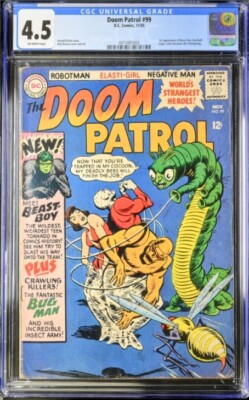 The Doom Patrol #99 DC Comics 1965 CGC 4.5 KEY! 1st Beast Boy ...